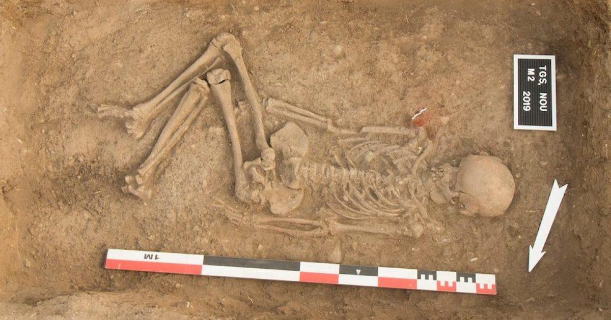 Rescue excavations led to the discovery of a Yamnaya burial | The ...