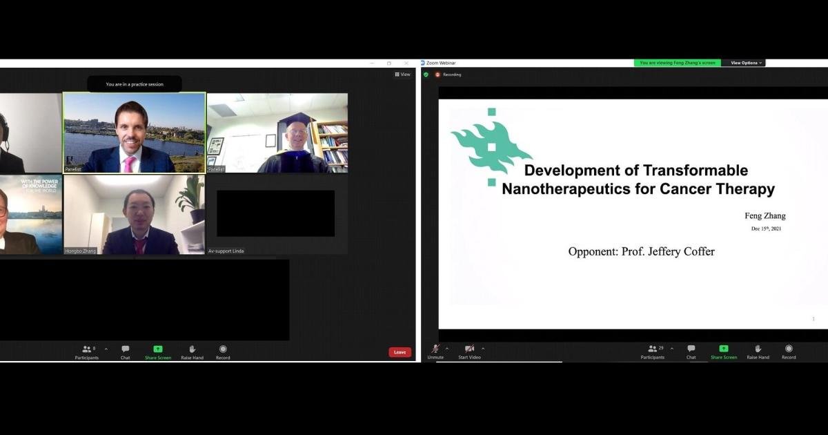 Dr. Feng Zhang successfully defended his PhD thesis and becomes the ...