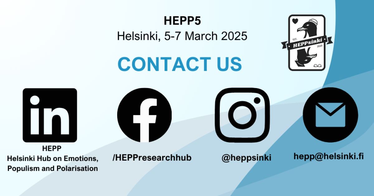 Contact the Organisers | Emotions, Populism and Polarised Politics ...