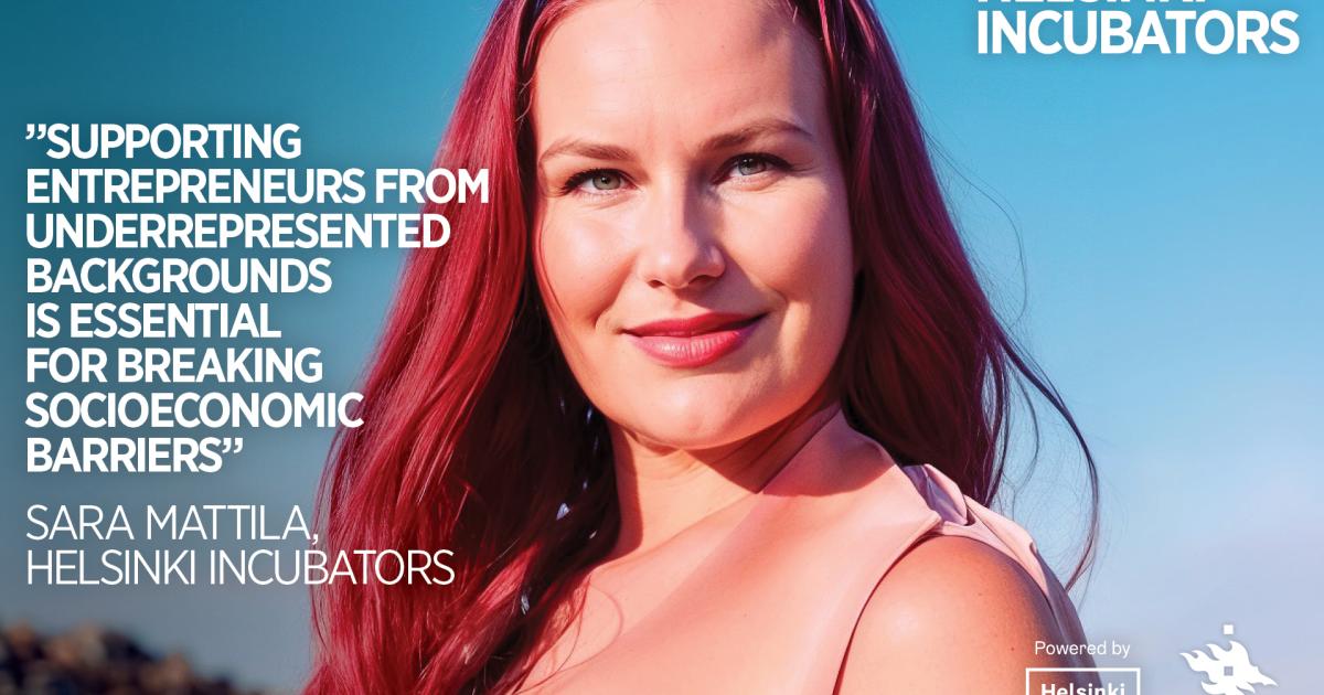 Mentor Sara Mattila: ”Supporting Entrepreneurs from Underrepresented ...